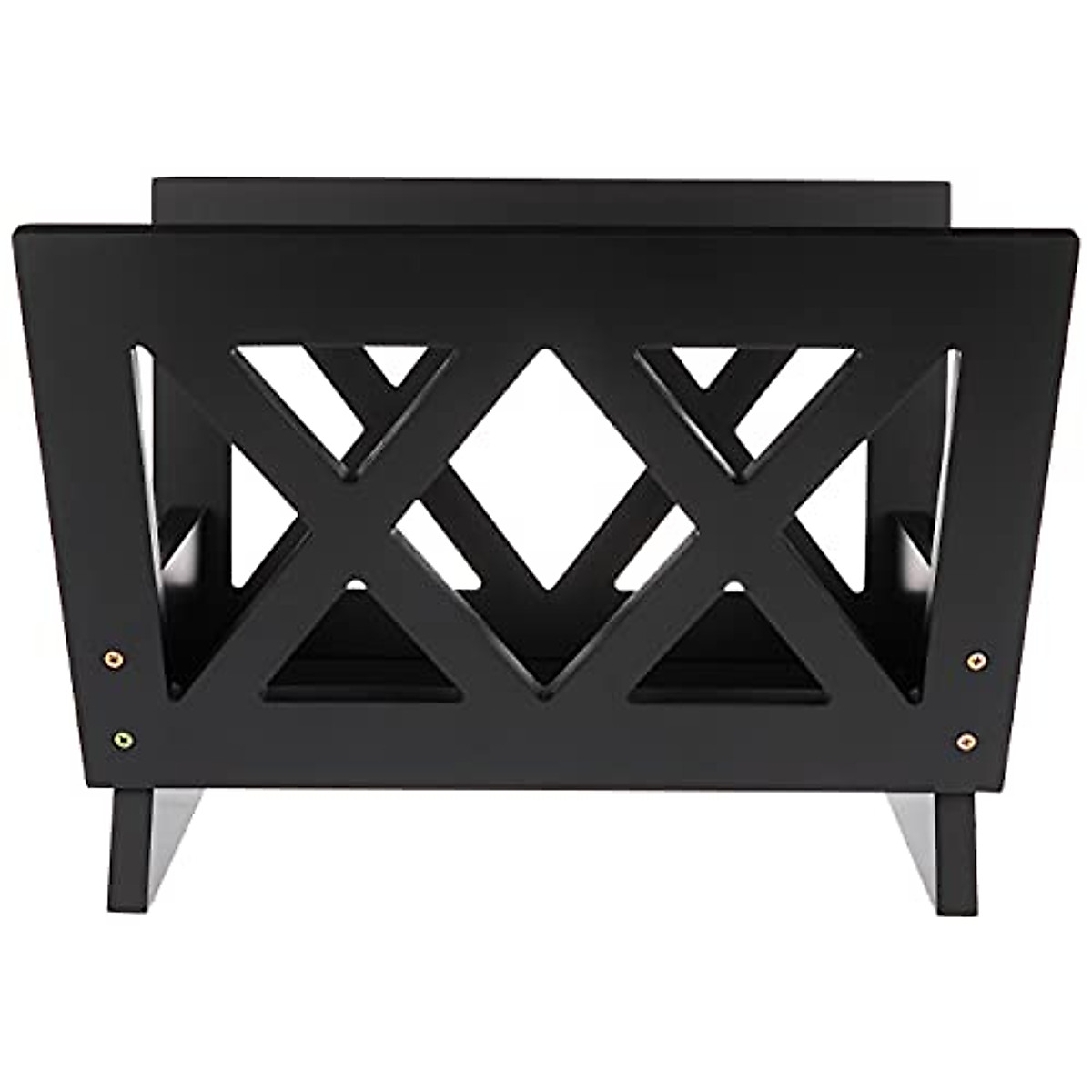 Frenchi Home Furnishing Contemporary Magazine Rack, Black