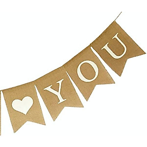 Shimmer Anna Shine THANK YOU Burlap Banner for Wedding Decorations Birthday Party Baby Shower Bridal Shower Baptism Supplies Teacher Appreciation Office Appreciation Sign Photo Prop