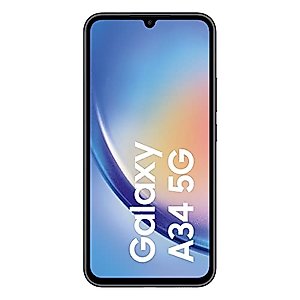 SAMSUNG Galaxy A34 5G + 4G LTE (128GB + 6GB) Unlocked Latin America 1 Year Warranty (T-Mobile/Mint/Tello USA Market) 6.6" 120Hz 48MP Triple + (25W Wall Dual Charger) (Awesome Graphite (SM-A346M))