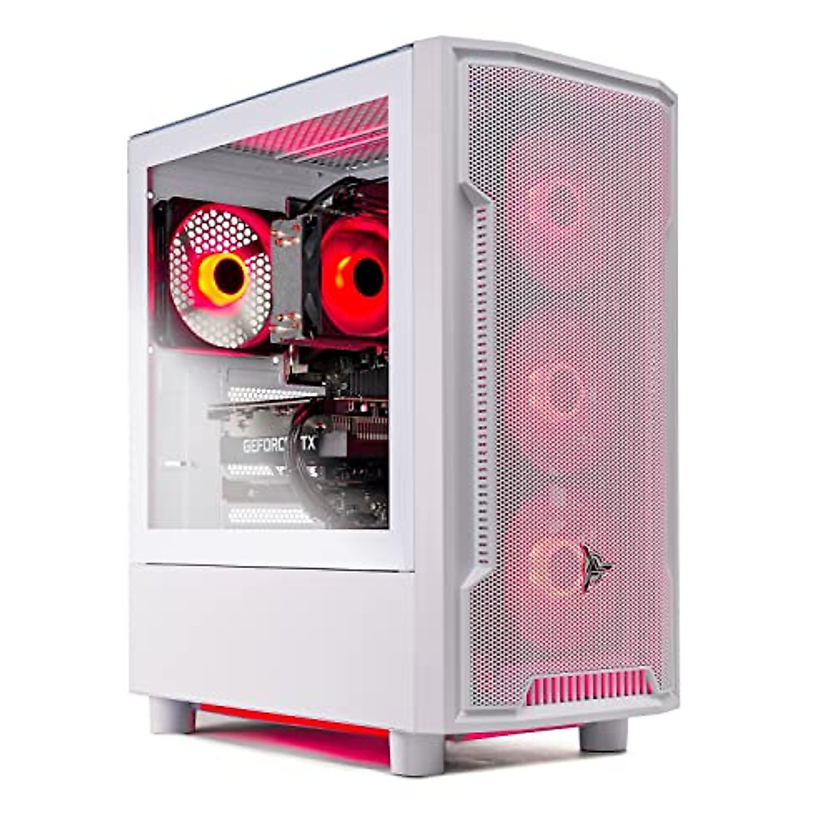 Skytech Gaming Skytech Archangel Gaming PC Desktop – Intel Core i5 12400F 2.5 GHz, NVIDIA RTX 4060 Ti, 1TB NVME SSD, 16GB DDR4 RAM 3200, 650W Gold PSU, 11AC Wi-Fi, Windows 11 Home 64-bit,White