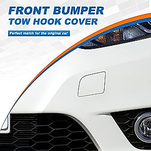 Front Bumper Tow Hook Cover Towing Eye Cap Fit for Nissan Sentra 2016 2017 2018 2019 622A03YU0H 622A0-3YU0H (Silver, left driver side) CZShiYue