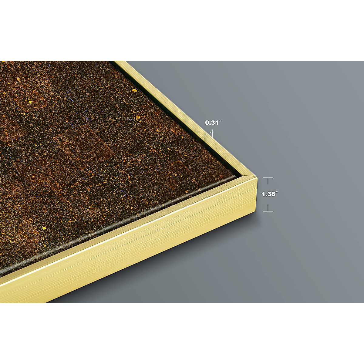 Wieco Art Framed Art the Kiss by Gustav Klimt Famous Oil Paintings Reproductions Modern Giclee Canvas Prints Canvas Wall Art with Golden Picture Frames for Wall Decor Home Decorations