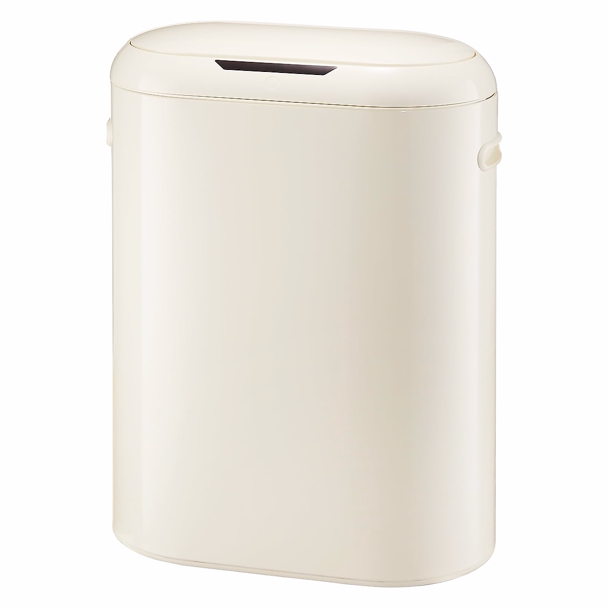 13 Gallon SensorCan, 50L Slim Automatic Touchless Motion Sensor Kitchen Trash Can with Soft Close Lid, Without Inner Bucket, Cream White