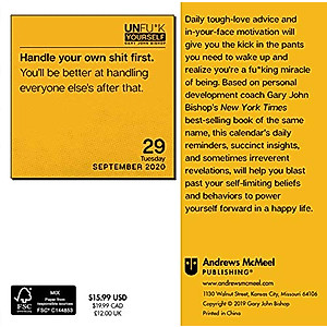 Unfu*k Yourself 2020 Day-to-Day Calendar: Get Out of Your Head and into Your Life
