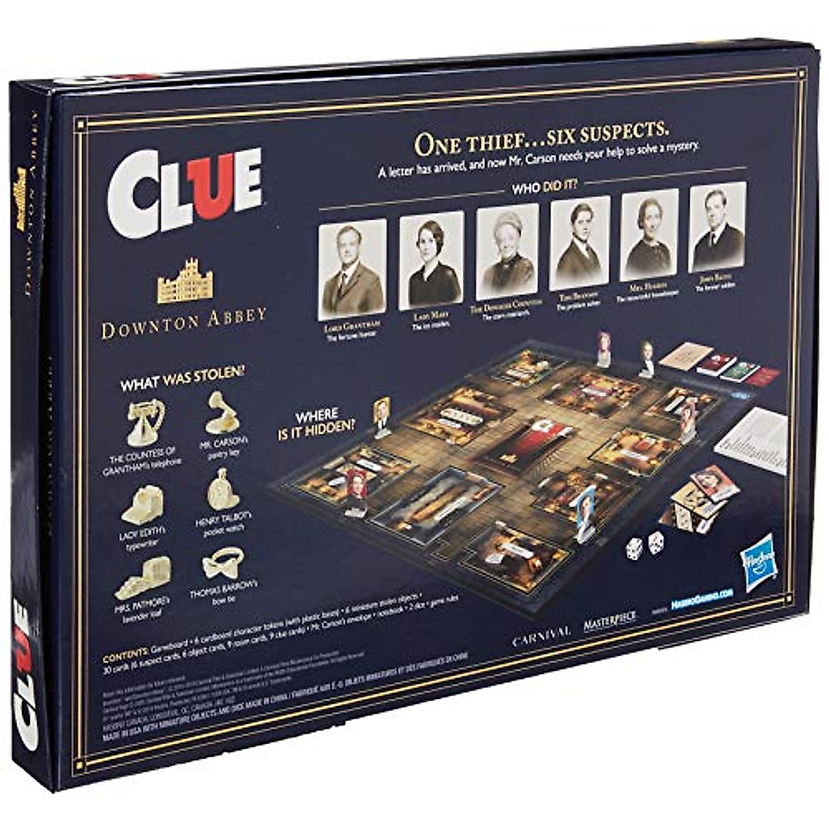 Hasbro Gaming Clue: Downton Abbey Edition Board Game for Kids Ages 13 & Up, Inspired by Downton Abbey