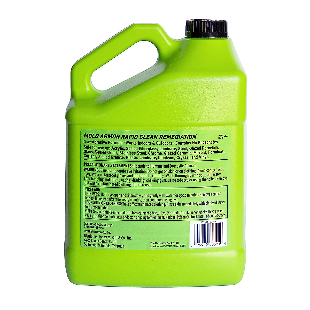 Mold Armor Rapid Clean Remediation, 1 Gallon; Kills, Cleans & Prevents Mold & Mildew