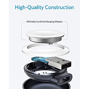 Anker Portable Magnetic Charger, Cordless Charger for Apple Watch with USB A Connector, [MFi Certified] Compatible with Apple Watch Series 1/2/3/4/5/6