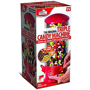Handy Gourmet Cand Candy Dispenser, 5.75 x 12.00 x 5.75, Red