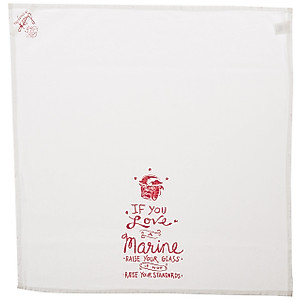 Primitives by Kathy LOL Made You Smile Dish Towel, 28 x 28-Inches, If You Love a Marine