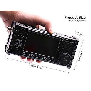 Xiegu X6100 HF Transceiver,SDR,10W,Full Mode,Built-in Battery,Portable Long Range Two-Way Radio