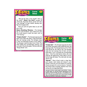 Super Duper Publications | Idioms Fun Deck | Figurative Language Skills Flash Cards | Educational Learning Materials for Children