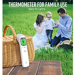 Thermometer for Adults and Kids, No-Touch Forehead Thermometer with Object Mode Function,Fever Alert and 32 Set Memory Recall,Instant Accurate Reading Digital Baby Thermometer for Fever