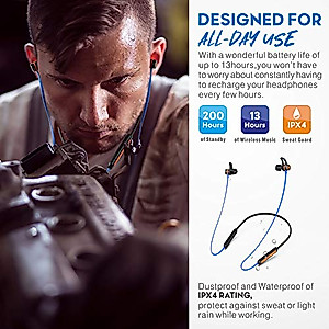 MIPEACE Bluetooth Noise Reduction Headphones, Magnetic Custom-fit Safety Wireless Neckband headphones-29db Noise isolating Work Earbuds Earphones with mic and Control,IPX4 sweatproof 13+Hour Playtime