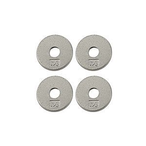 Ader Hollow E-Z Curl 1" Bar w/ 4 pcs of 1.25lb + 2.5lb Gray 1" Standard Weight Plates