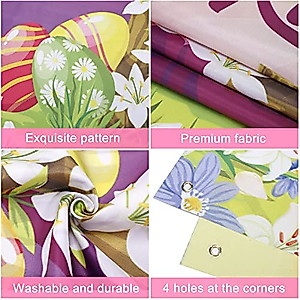 Easter Door Cover He is Risen Easter Door Decoration Background Backdrop Hanging Banner for Home Garden Door Holiday House Easter Party 71 x 35 Inch (Hope)