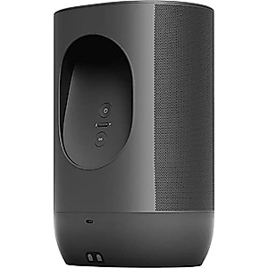Sonos Move - Battery-Powered Smart Wi-Fi and Bluetooth Speaker with Alexa Built-in - Black (2-Pack)