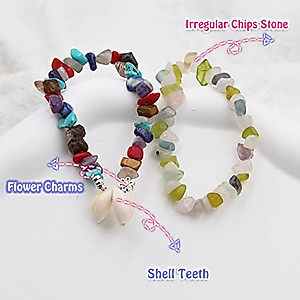 EuTengHao 1100Pcs Irregular Chips Stone Beads Natural Gemstone Beads Kit with Earring Hooks Spacer Beads Pendants Charms Jump Rings for DIY Jewelry Necklace Bracelet Earring Making Supplies