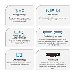 Beelink Mini S12 Mini PC with Alder Lake-N95 (Turbo 3.4G), DDR4 8GB/256GB M.2 PCIe SSD 2280, Dual-Screen Display, WiFi 5, 1000Mbps LAN, Dual HDMI, BT 5.0