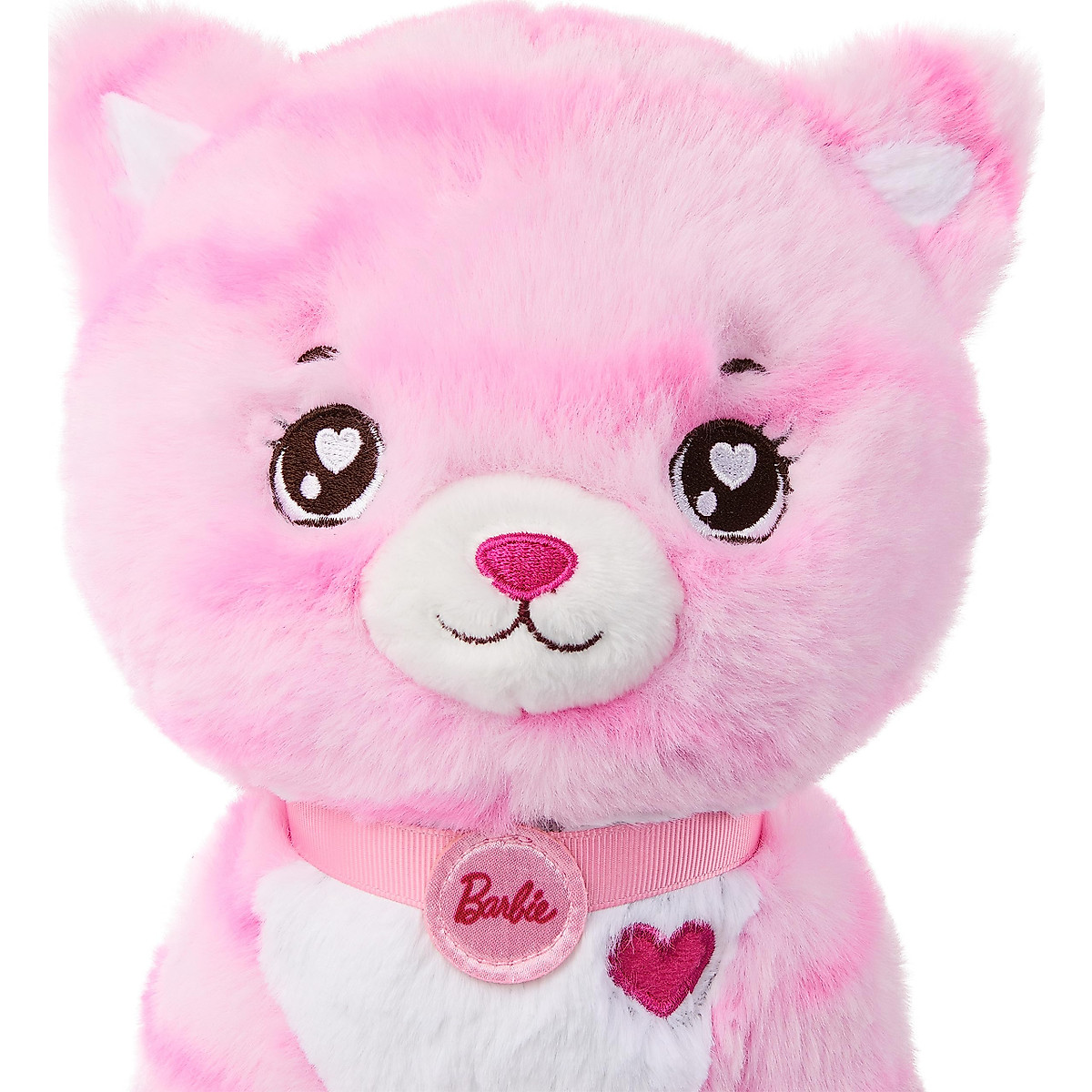 Barbie Stuffed Animals, Pink Kitten with Vet-Themed Purse Playset and 6 Accessories, Plush with Lights and Sounds, Doctor Pet Adventure