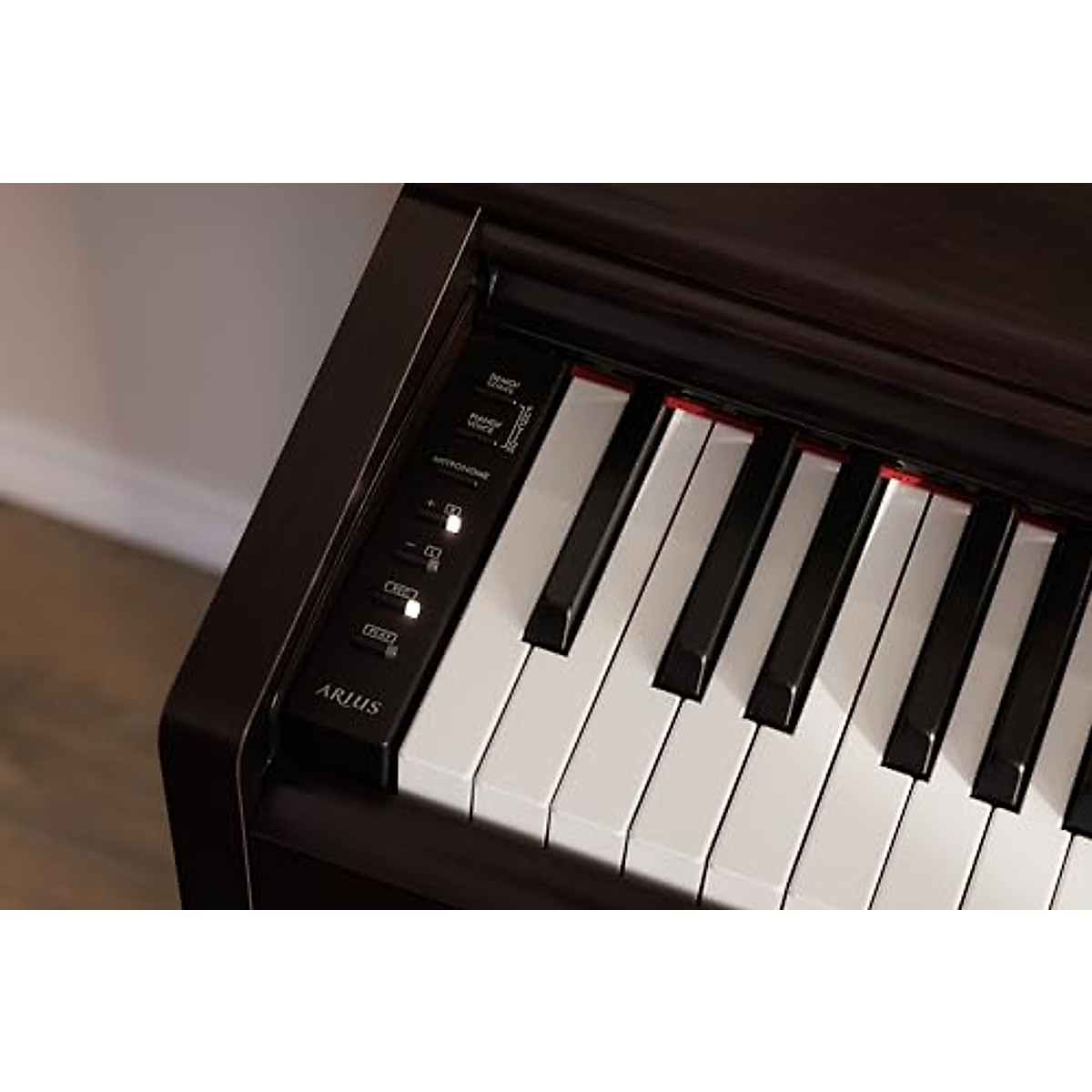 Yamaha Arius, 88-Key Weighted Action Digital Aspiring Musicians, CFX Concert Grand Piano Voice, 3-Pedal Unit, Bench Included, Classic Upright Design, Black, (YDP145B)