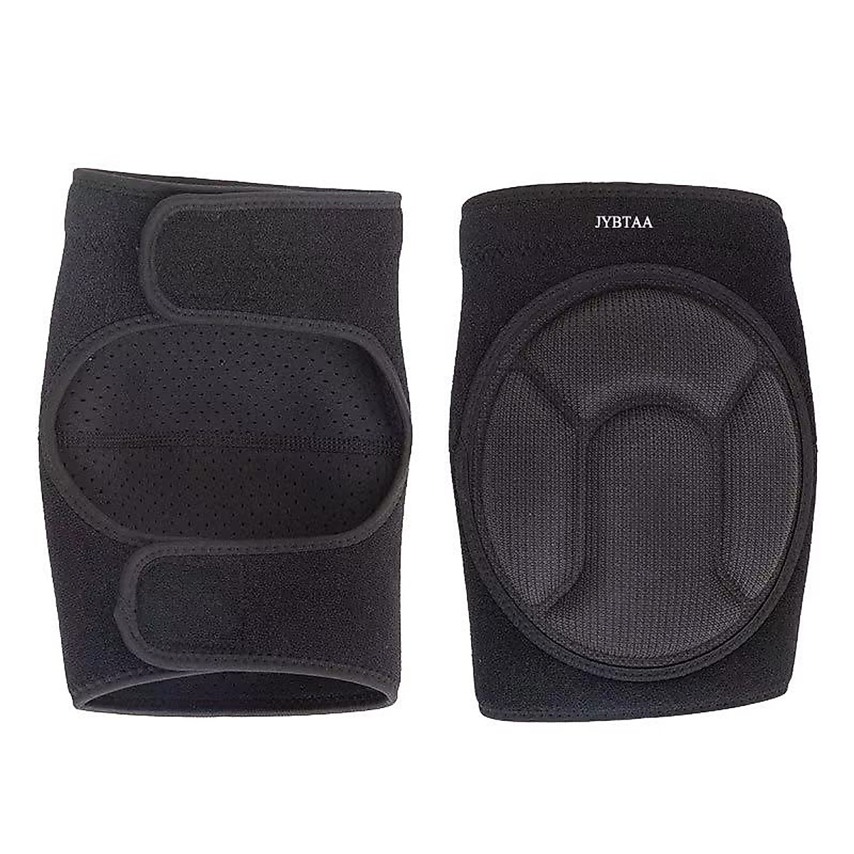 JYBTAA Plus Size Knee Pads For Cleaning Floors,Gardening , Women Pad With Soft Inner Liner, Adjustable Kneeling Suitable Garden,Flooring Yard,Construction,Black XL