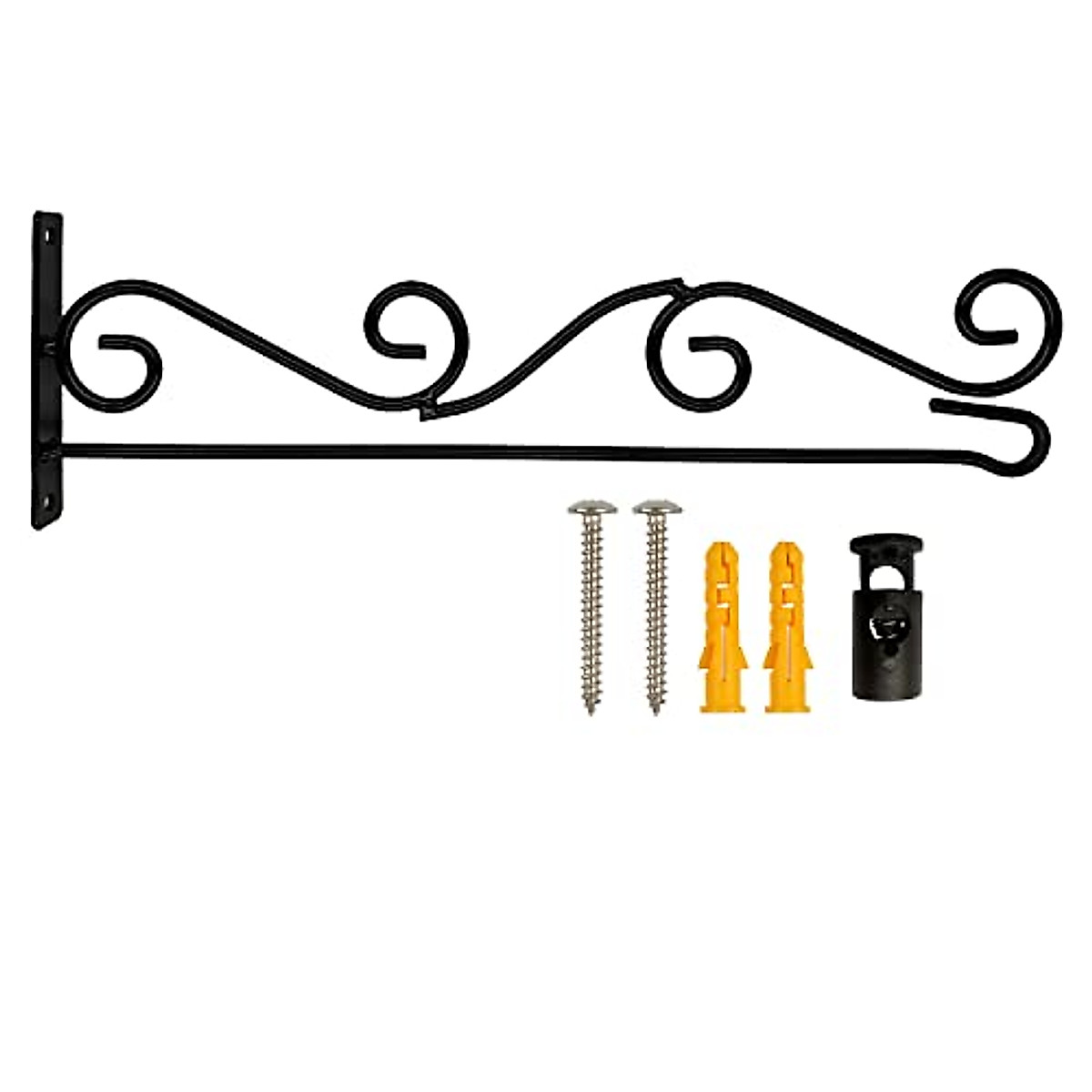 Garden Flag Holder Bracket,Wall Garden Flag Holder,Metal Garden Flag Scroll Hanger, Wall Mailbox Garden Flag Wall Hanger, Mailbox Post Scroll Flag Bracket, Garden Flag Stand for Wall Porch