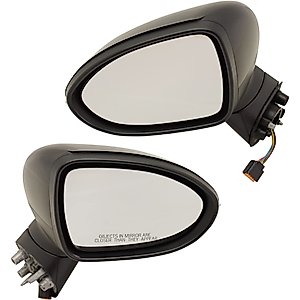 Kool Vue Driver & Passenger Side Power Heated Mirrors for Kia Rio 2012-2017 Power Fold With Signal Light & Memory Paintable Hatchback & Sedan