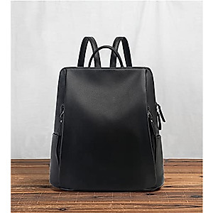 LORADI Lightweight Soft PU Leather Backpack Purse for Women, Anti-theft Travel Bag, Beige