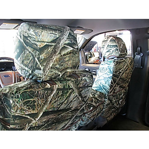 Durafit Seat Covers Made to fit 2011-2014 Ford F150-F550 Front 40/20/40 Split Seat Custom Seat Covers, Opening Console Lost at Camo Endura