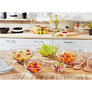 Luminarc Stackable Bowl 10-Piece Set, Glass, 1, Clear