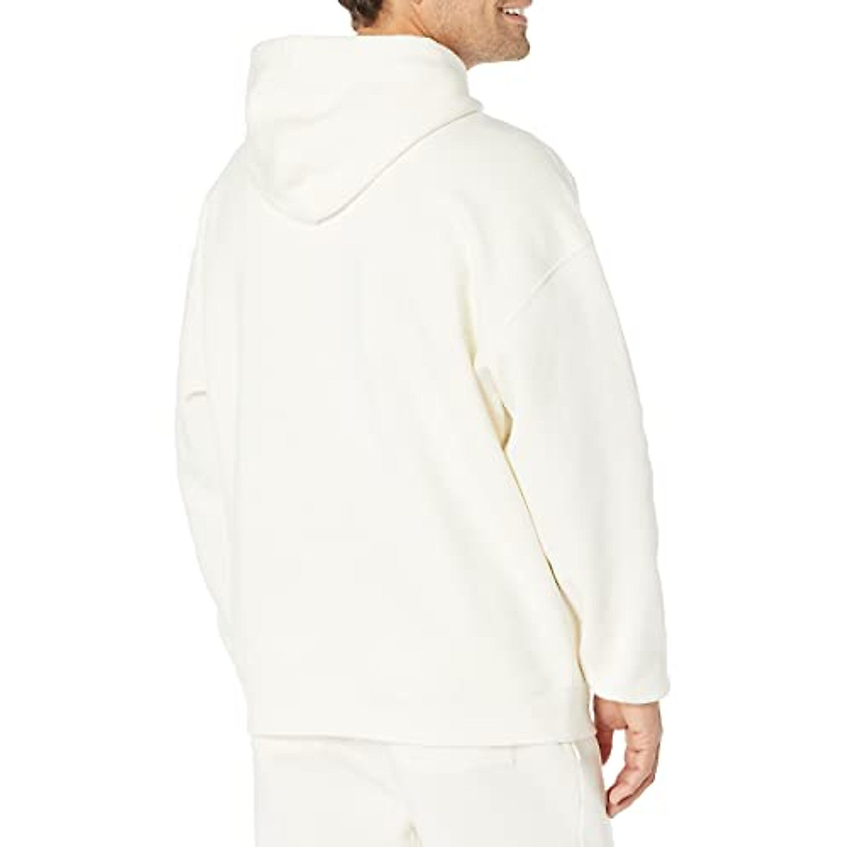Amazon Essentials Men's Oversized-Fit Hoodie (Available in Big & Tall), Eggshell White, X-Large