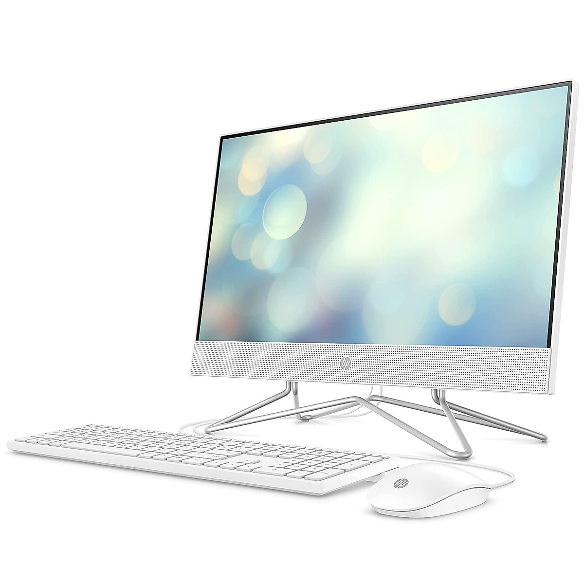 HP All-in-One 22" Desktop Computer, AMD Athlon Gold 3150U Processor, Radeon Graphics, 4 GB RAM, 256 GB SSD, Windows 11 Home ( 22-df0222, snow white)