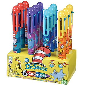 Raymond Geddes Dr. Seuss 6-in-1 Retractable Pens (Pack of 12)