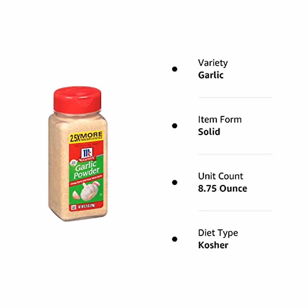McCormick Garlic Powder, 8.75 oz