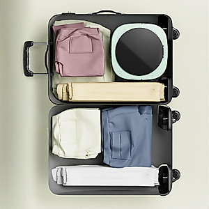 Portable Washing Machine and Dryer, 8L Foldable Washing Machine with Drain Basket Mini Washer with Disinfection Function Small washer for Apartment, Dorm, Camping, RV Travel Laundry