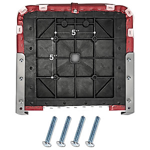 Leader Accessories Deluxe Folding Marine Boat Seat (White/Red)