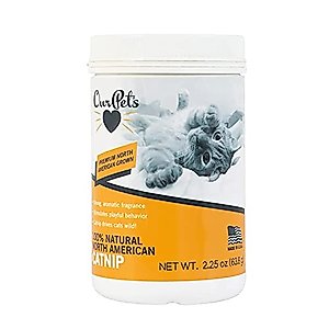 Our Pets Premium Catnip - 2.25 oz Jar of High Potency Catnip - 100% North American Grown
