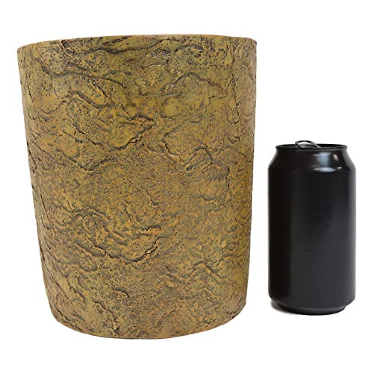 Ebros Wildlife Rustic Black Bear Roaming Pine Trees Forest Silhouette Bathroom Accent Resin Figurine Accessories Western Country Cabin Lodge Decorative (Waste Basket Trash Bin)