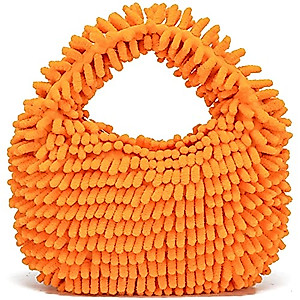 CATMICOO Y2K Fuzzy Purse, Fluffy Tote Bag, Cute Plush Purse for Women