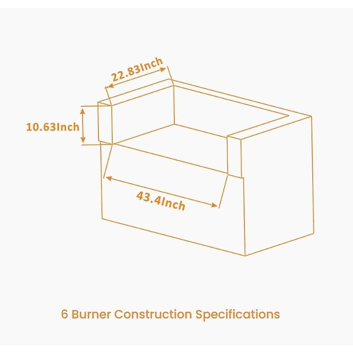 Mont Alpi Black Stainless Steel MABi805-BSS 44-Inch 6-Burner 87000 BTU Liquid Propane/Natural Gas Built-In Outdoor Kitchen Gas Grill Infrared Rear Burner + Rotisserie Kit & Weather Cover