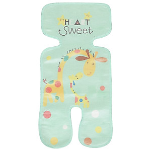 Toddmomy Children Car Cooler Pad Summer Stroller Ice Cooler Mat Baby Cushion for Stroller Newborn Dining Chair (Light Green)