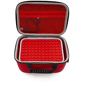 CASEMATIX Hard Shell Travel Case Compatible with Nintendo Switch Mario Kart Live Home Circuit Kart - Carrying Case with Shoulder Strap and Padded Divider, Red