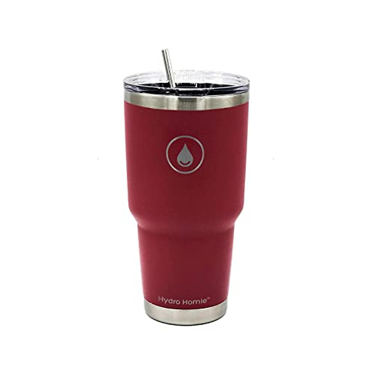 HYDRO HOMIE Tumbler with Magnetic Lid - Premium Stainless Steel Triple Wall Vacuum Insulated with Triple Shield Technology 30 oz Dr Red