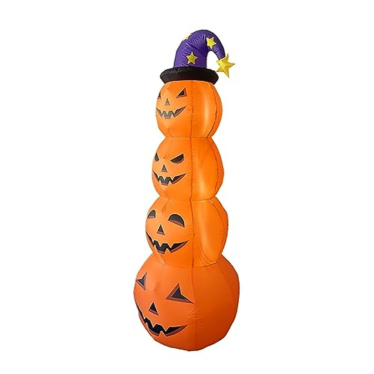 12 Feet Halloween Inflatable Stacked Pumpkins,Halloween Indoor Outdoor Decoration for Lawn Garden Holiday Party,with Build-in LEDs,High