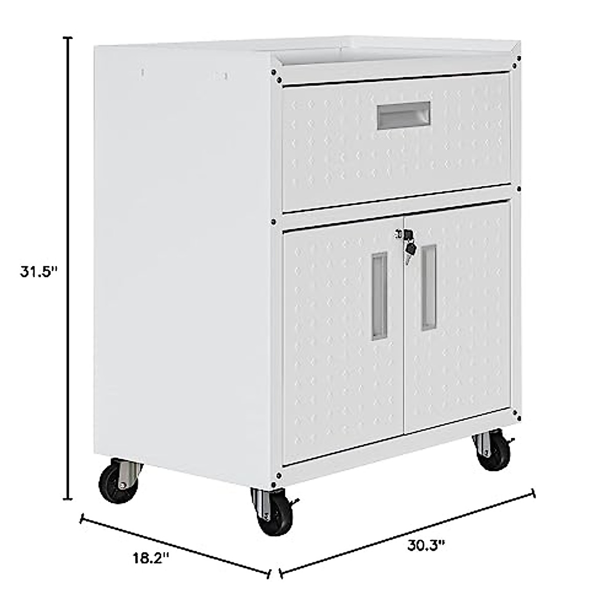 Manhattan Comfort Fortress Storage Units, White