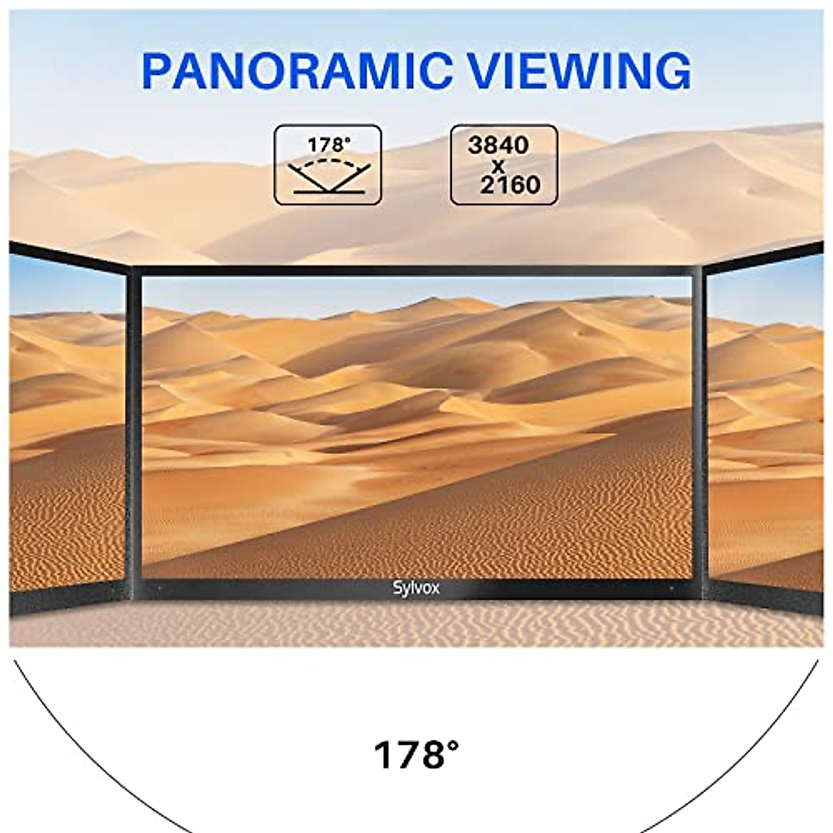 SYLVOX Outdoor TV, 55 inch Smart Outside TV 2000nits for Full Sun, Waterproof Outdoor Television,Built-in APP Store Voice Assistant and Chromecast(Pool Pro Series,2023)
