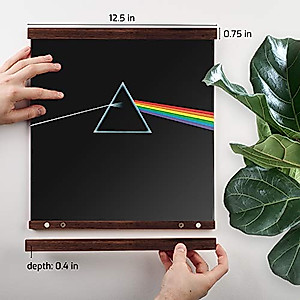 Hudson Hi-Fi Modular Vinyl Record Wall Mount Display System - 1 CT Wooden Shelves for LPs, Walnut Shelves for Wall w/ Snap - Display Shelf for Collectibles - Vinyl Records Decor & Record Holder