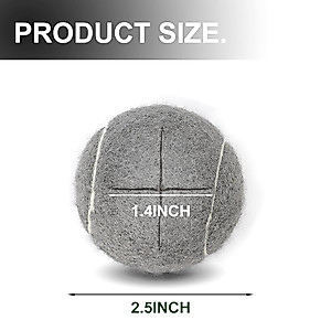 ANCKNE Walker Tennis Balls Precut Tennis Balls for Walkers 4PCS Walkers Legs Universal Precut Glide Balls, Heavy Duty Long Lasting Felt Pad Glide Coverings（Gray）