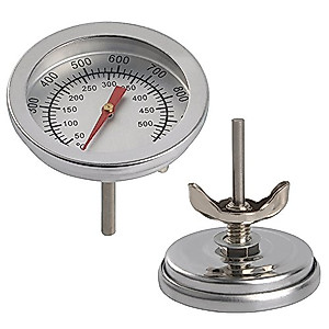 2X BBQ Thermometer Gauge - Barbecue BBQ Pit Smoker Grill Thermometer Temp Gauge - 2Pack