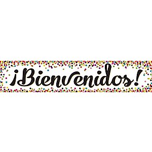 Teacher Created Resources® Confetti Bienvenidos (Spanish Welcome) Banner